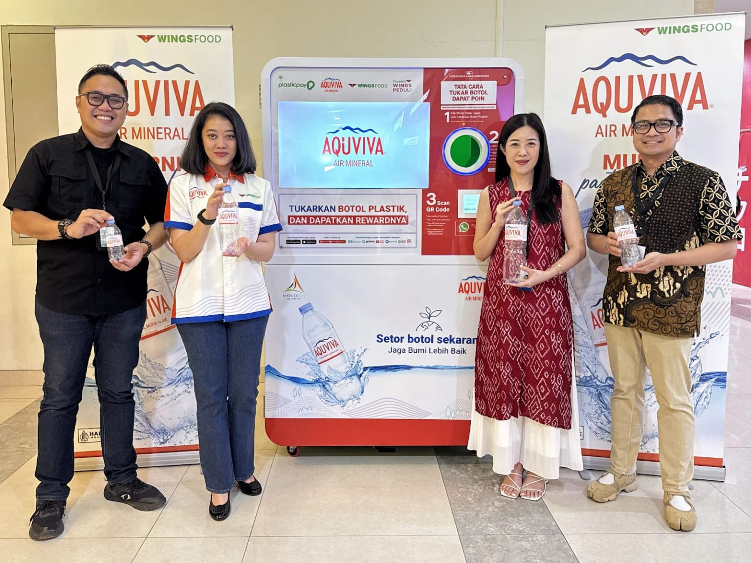 AQUVIVA, Plasticpay, dan Margo City Mall Kolaborasi Hadirkan RVM ...